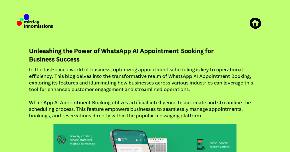 WhatsApp AI Appointment Booking